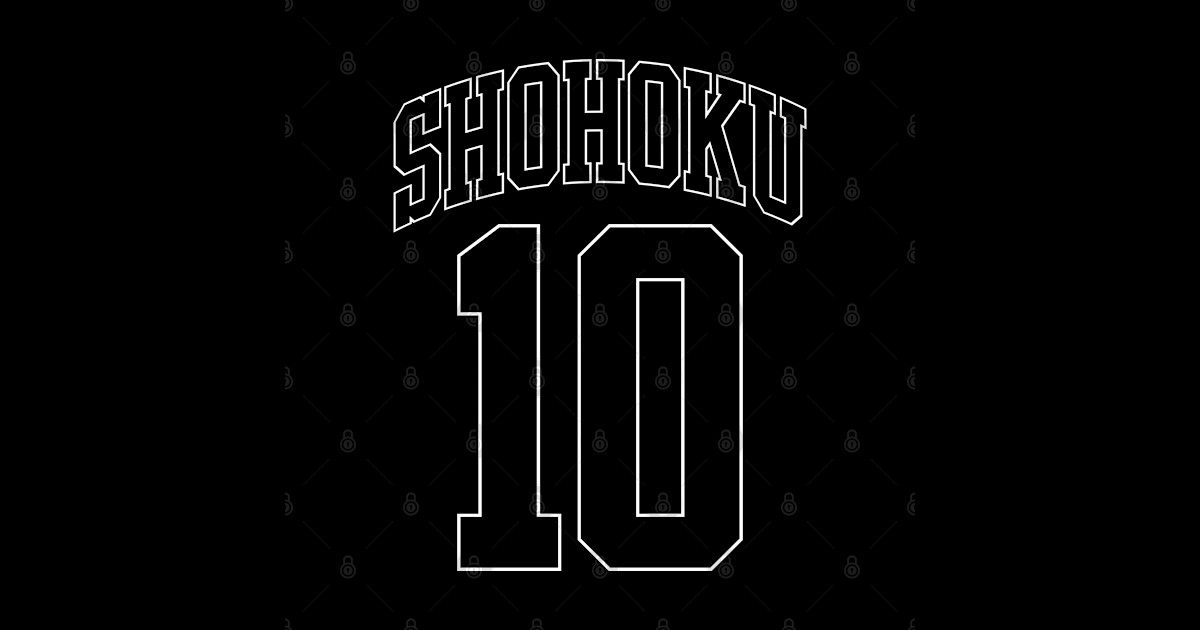 Shohoku Jersey #10 - Slam Dunk - Sticker | TeePublic