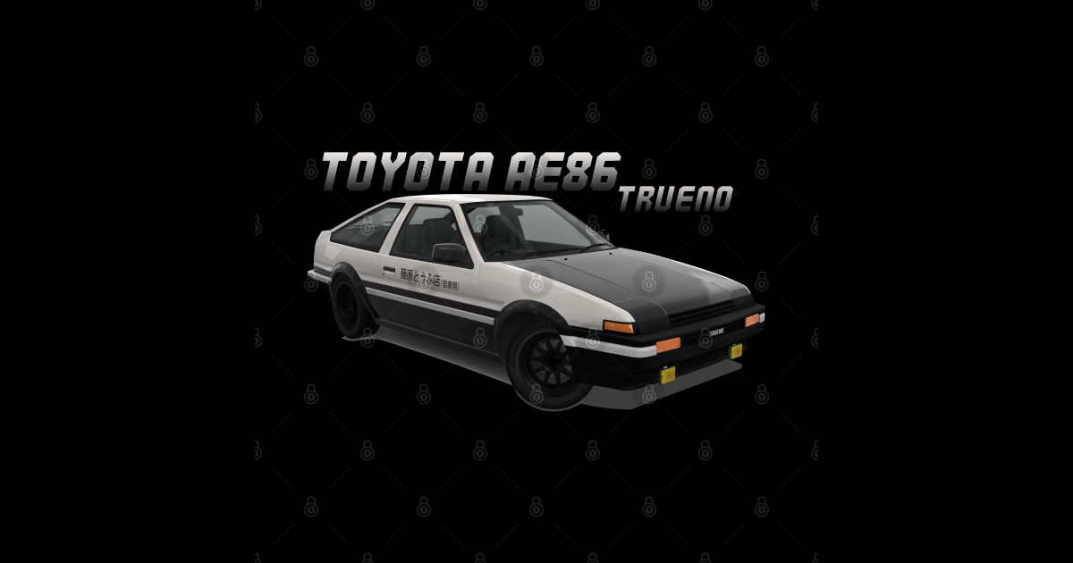 Toyota AE86 Sprinter Trueno White Carbon - Ae86 - Sticker | TeePublic