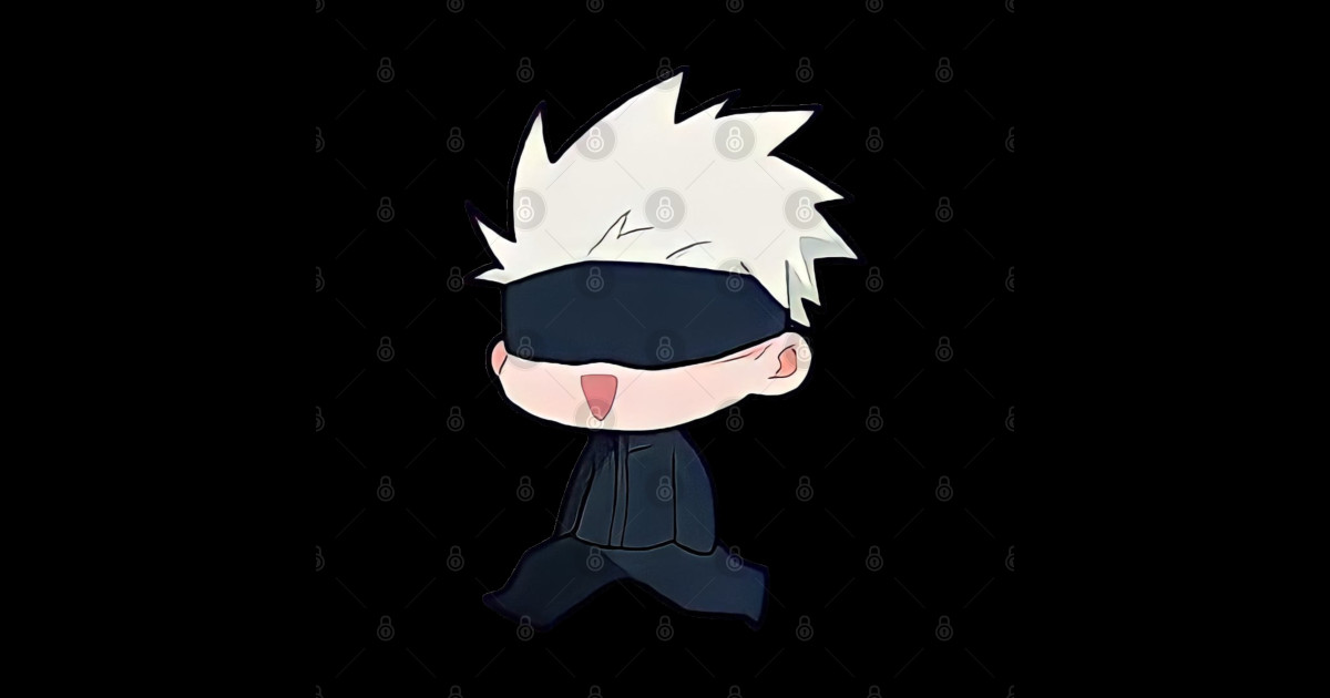 Cool Anime Chibi Gojo Run - Anime And Manga - Sticker | TeePublic