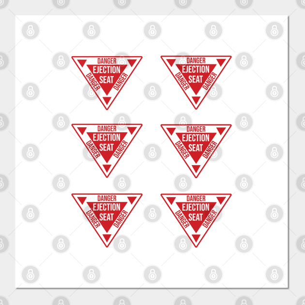 Ejection Seat Danger Triangle Military Warning Fighter Jet Aircraft ...