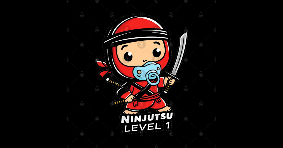 Ninjutsu - Level 1 - Ninja - Sticker | TeePublic