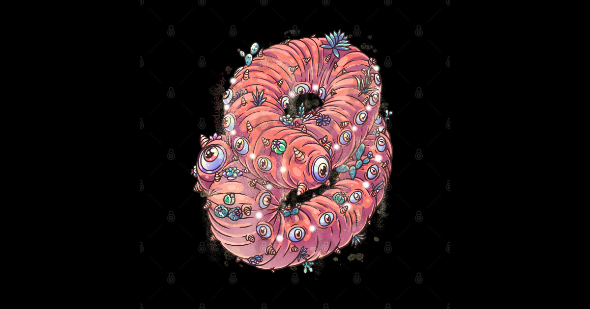 Pastel Mongolian Death Worm - Mongolian Death Worm - Sticker | TeePublic