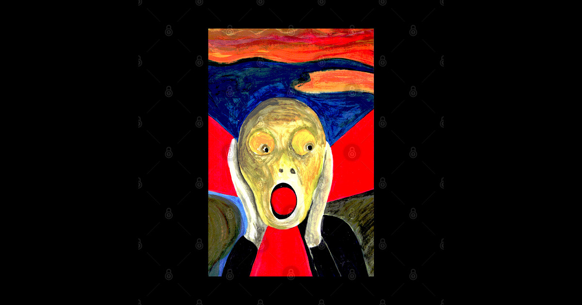 The Scream Inspired & Radiation Symbol - Scream - Posters and Art ...