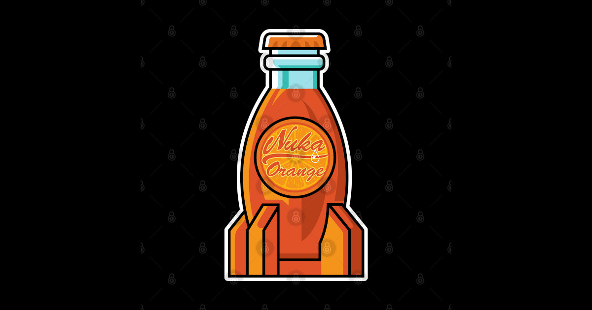 Nuka Orange Bottle - Nuka Orange Bottle - Sticker | TeePublic