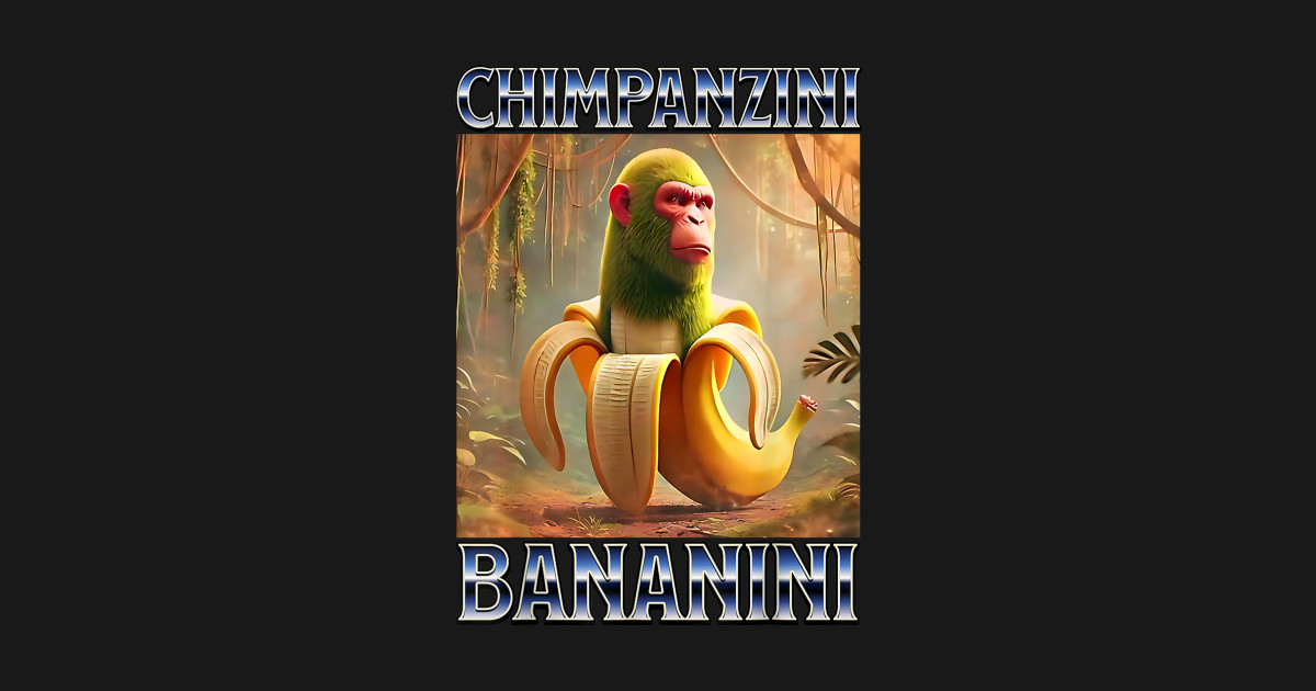 Chimpanzini Bananini, Italian Brainrot Meme - Chimpanzini Bananini - T ...