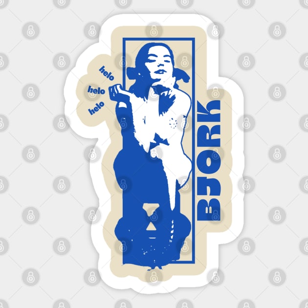 Bjork +++ 80s vintage - Bjork - Sticker | TeePublic