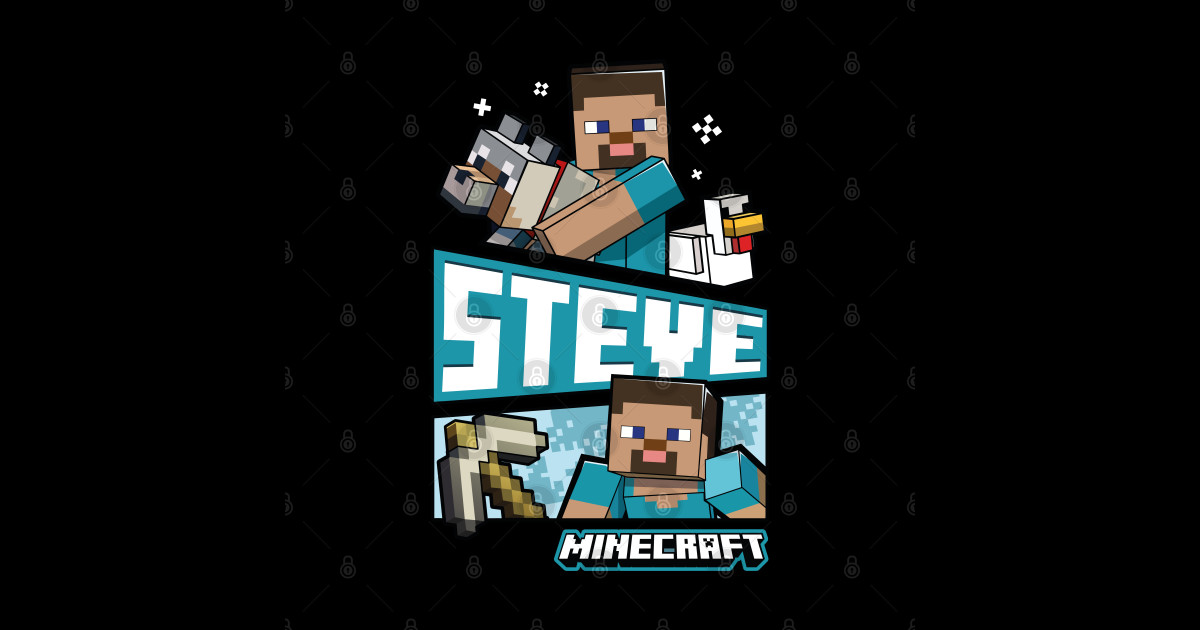 minecraft: steve - Minecraft - Sticker | TeePublic