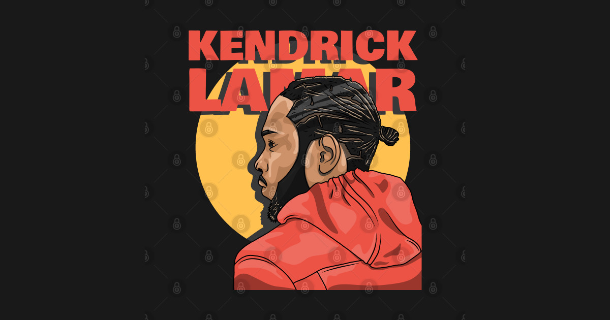 Kendrick Lamar Cartoon Flat Style - Kendrick Lamar - T-Shirt | TeePublic