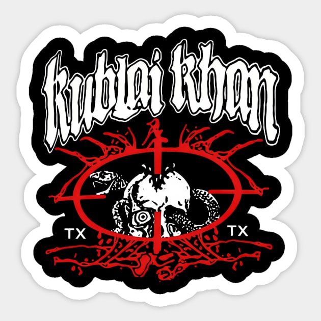 Kublai-on-khan-one-tx - Kublai Khan - Sticker | TeePublic