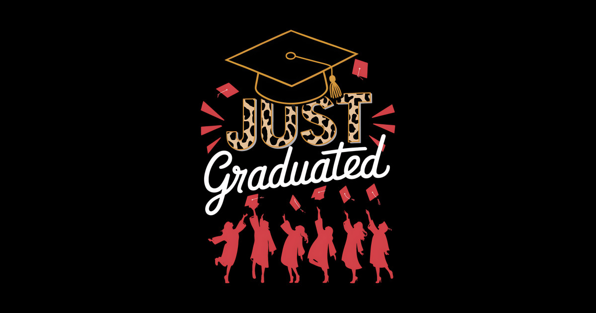 Just Graduated Chic Leopard Print Graduation Celebration - Just ...