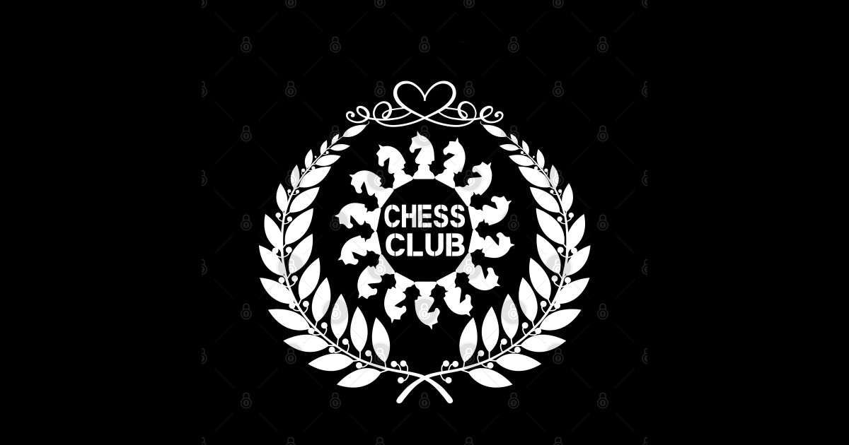 Chess Club Emblem – Knight Crest with Golden Laurel Wreath - Chess ...