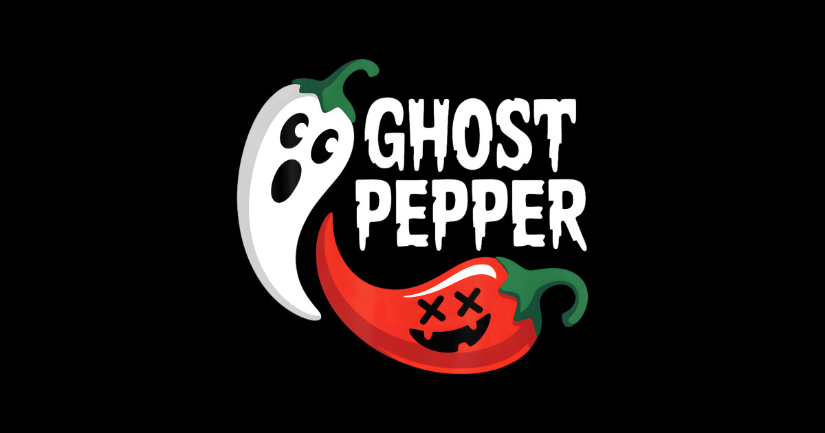 Ghost Pepper Chilli Spicy Hot Halloween Ghost Peppe - Ghost - Sticker ...