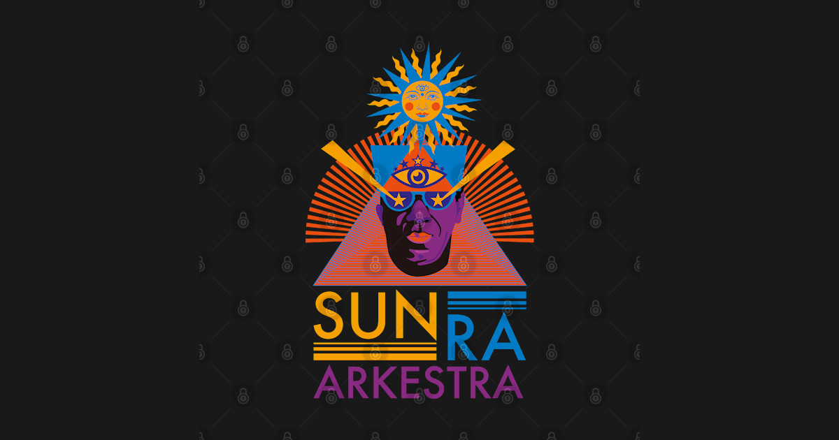 Sun Ra Psychedelic Portrait Illustration – A Tribute to Cosmic Jazz & Free Spirit - Sun Ra - T ...