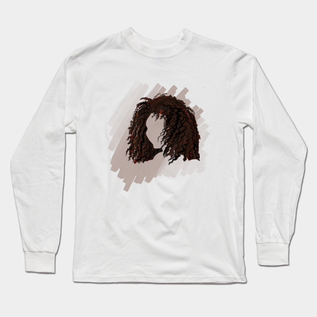 Curly hair - Curly Hair - Long Sleeve T-Shirt | TeePublic