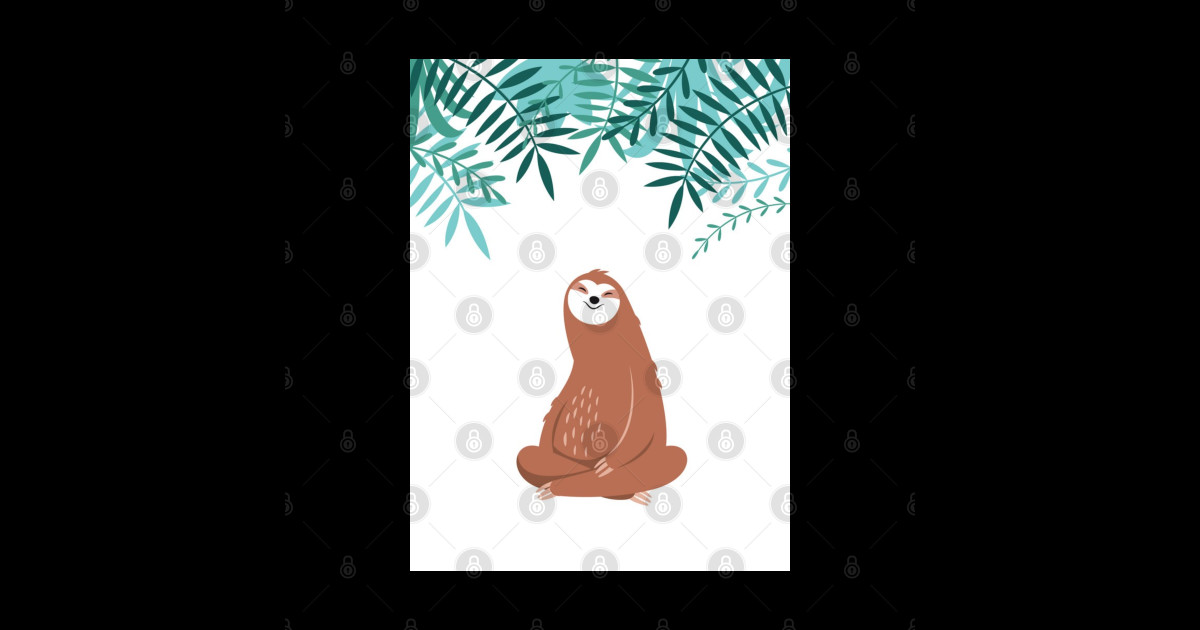 Chilling sloth - Sloth - Sticker | TeePublic