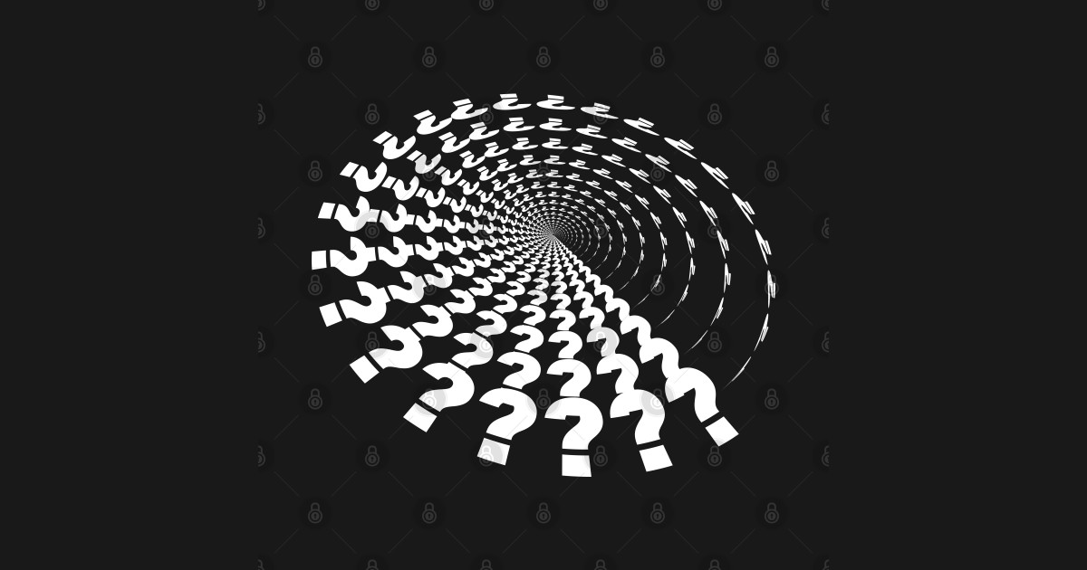 Question Mark Vortex Punctuation Grammar Funny - Question Mark - T ...