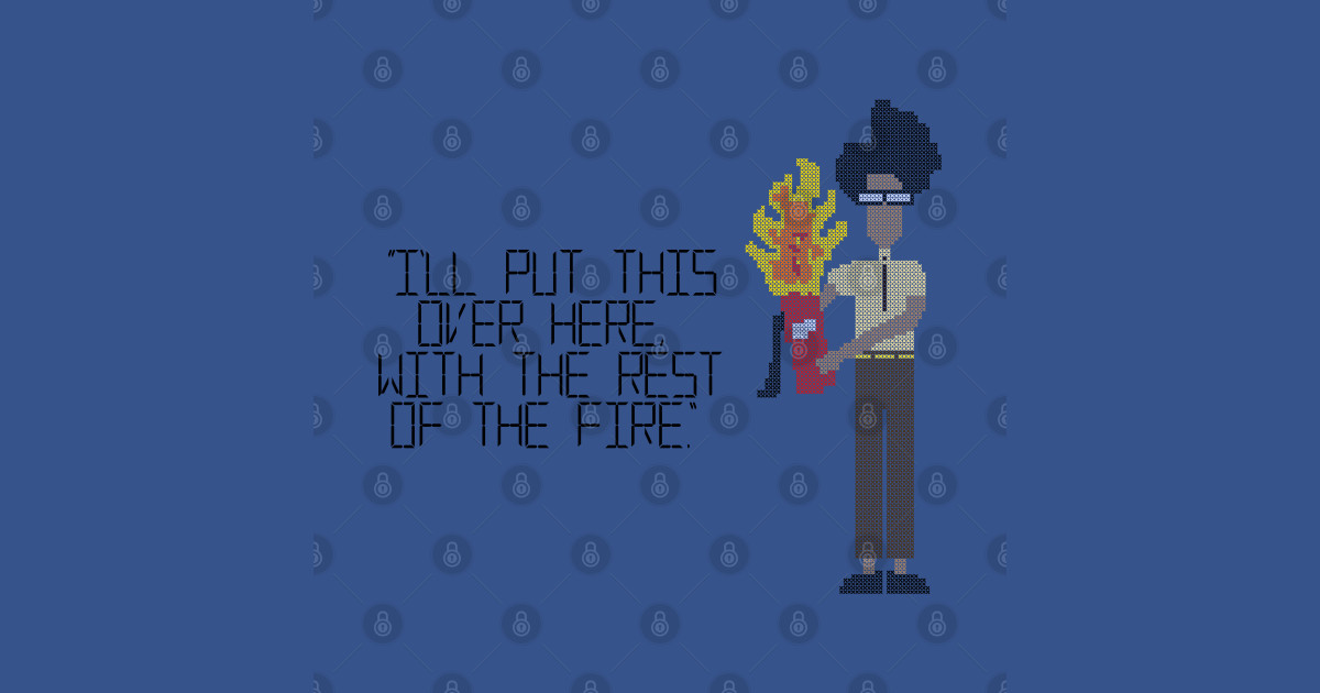 Moss - Fire! - It Crowd - T-Shirt | TeePublic