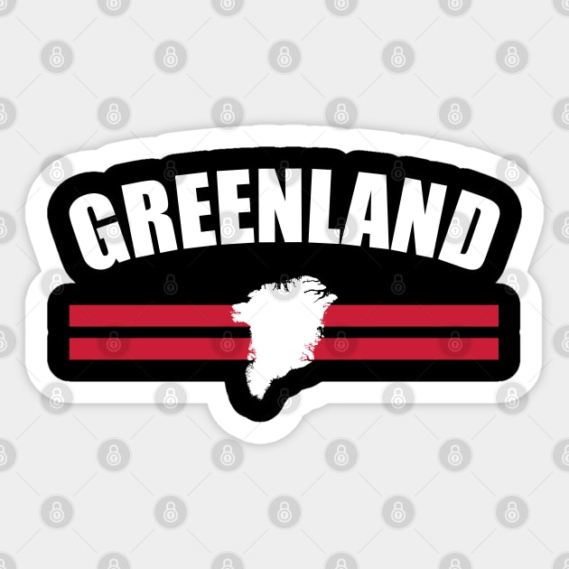 i stand with greenland land flag - Greenland - Sticker | TeePublic
