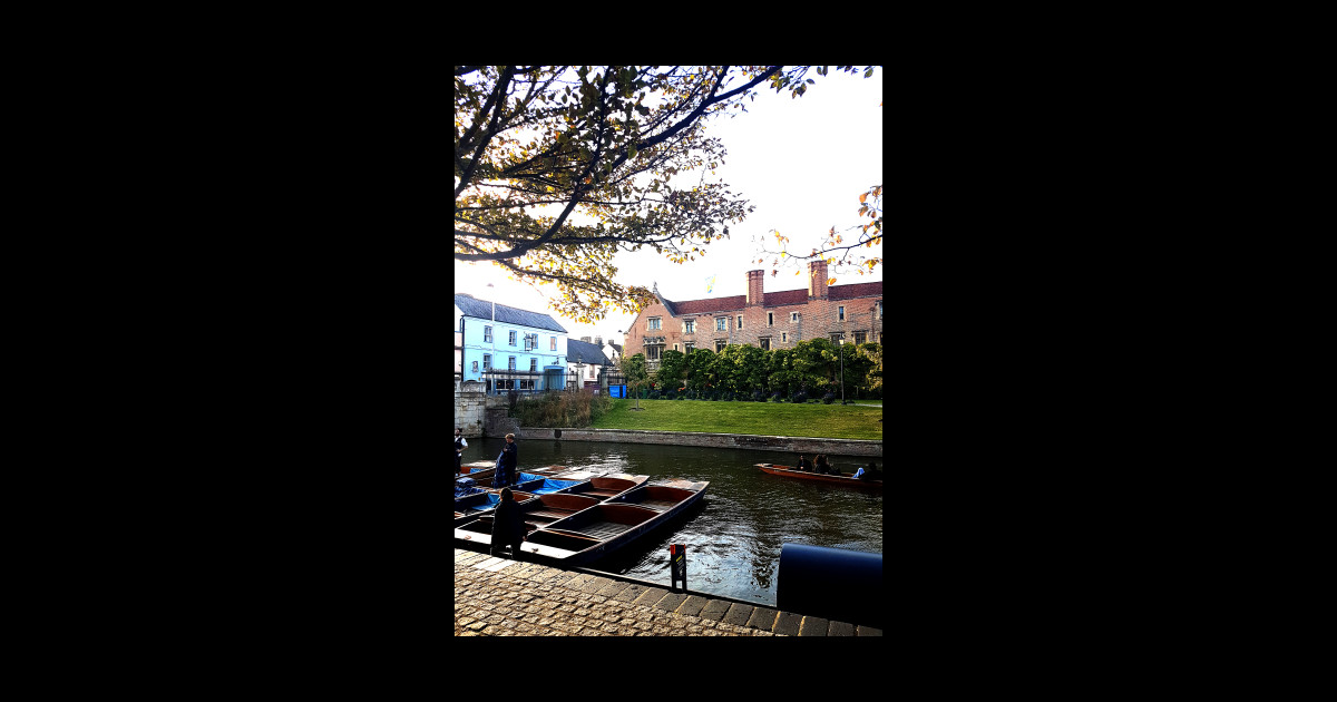 Punting at Cambridge University - Cambridge Maryland - Sticker | TeePublic