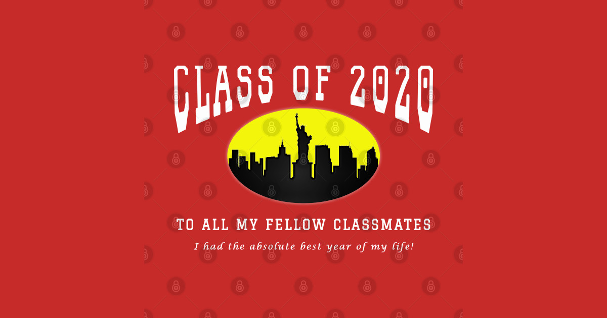 Class of 2020 - Red, Yellow and White Colors - Class 2020 - T-Shirt ...