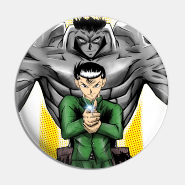 yusuke urameshi in reigun art tournament - Yusuke - Pin | TeePublic