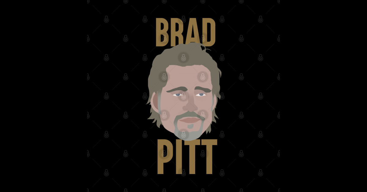 Brad Pitt Head - Brad Pitt - Sticker | TeePublic