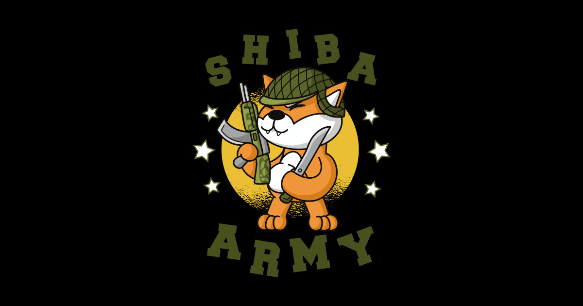 Shiba Army Shiba Inu Coin Meme Gift Idea - Shiba Army - T-Shirt | TeePublic