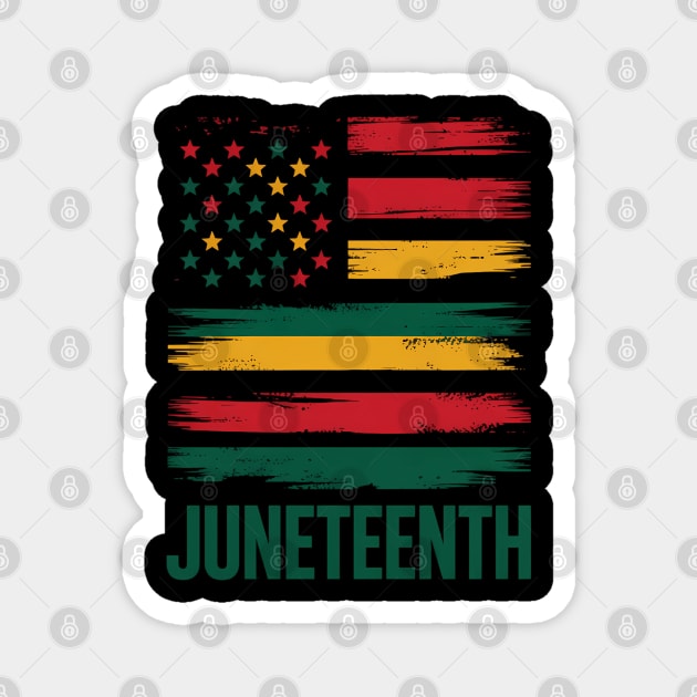 Juneteenth in American Flag - Juneteenth In American Flag - Magnet ...