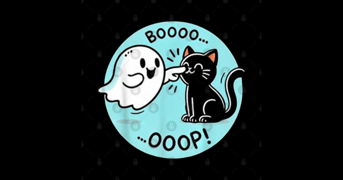 Ghost Black Cat Boop, Cat meme - Ghost Black Cat Boop - Sticker | TeePublic