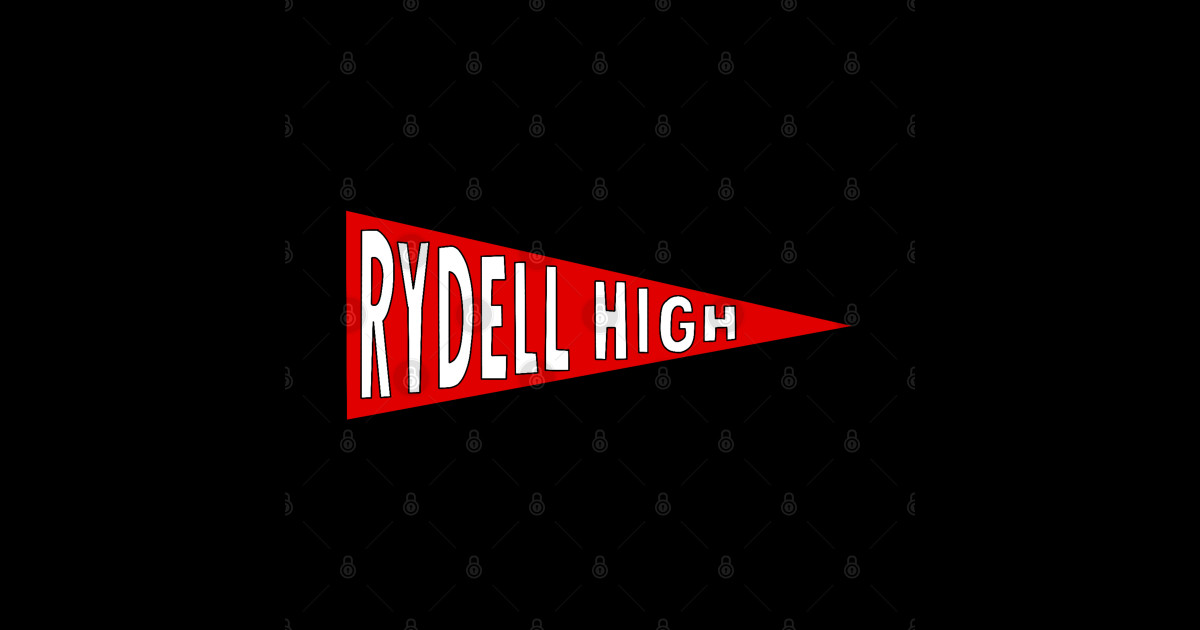 Rydell High Flag - Rydell High - Sticker | TeePublic