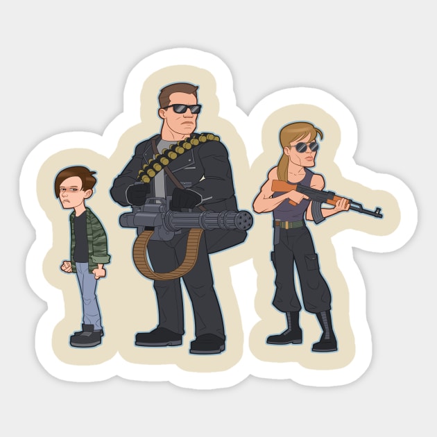 Terminator and Friends - Terminator 2 - Sticker | TeePublic