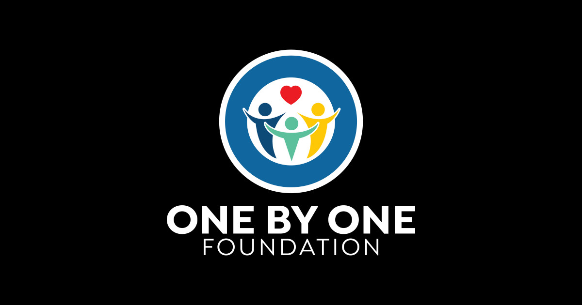 One By One Foundation - white logo & lettering - One By One Foundation ...