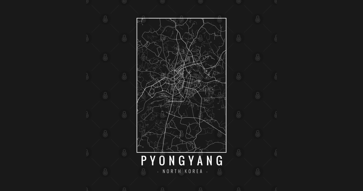 Pyongyang North Korea Minimalist Map - Pyongyang Minimalist Map - T ...