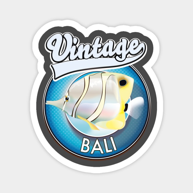 Vintage Bali retro logo - Vintage Bali Logo - Magnet | TeePublic