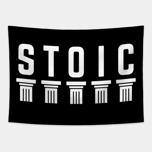 STOIC (LOGO) - Stoicism - Tapestry | TeePublic