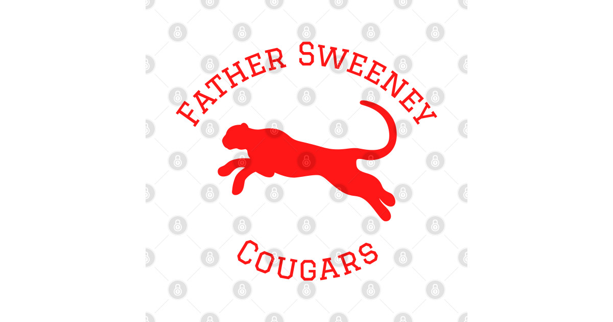 Father Sweeney Cougars - Peoria Illinois - T-Shirt | TeePublic