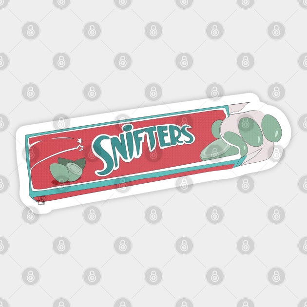 Hand Drawn New Zealand Lollies - Snifters - New Zealand - Sticker ...