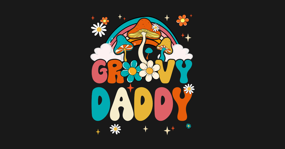 Groovy Daddy Birthday Party Theme Decorations Rainbow Family - Groovy ...