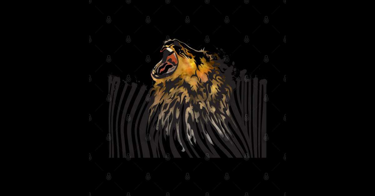 lion barcode - Lion - Posters and Art Prints | TeePublic