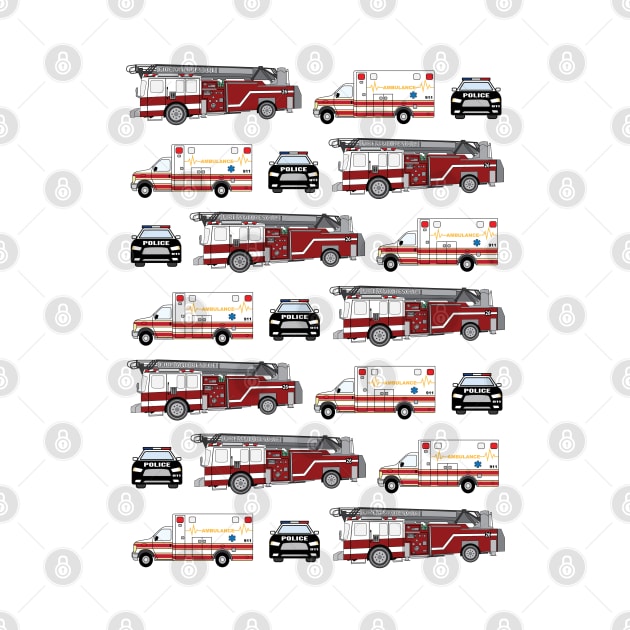 First Responder Vehicles, Fire Truck, Ambulance, Police Car - First ...