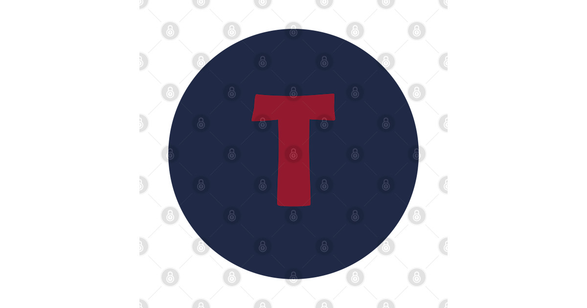 Letter T Monogram - Single Letter Monogram - T-Shirt | TeePublic