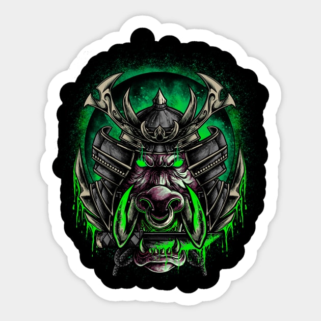 Hippo Samurai - Samurai - Sticker | TeePublic