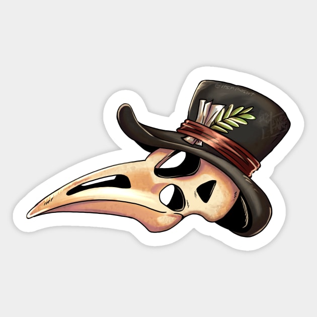 Plague Doctor Skull - Plague Doctor - Sticker | TeePublic