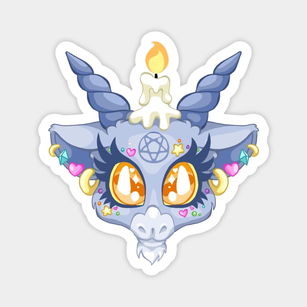 My First Baphomet (Blue) - Baphomet - Magnet | TeePublic