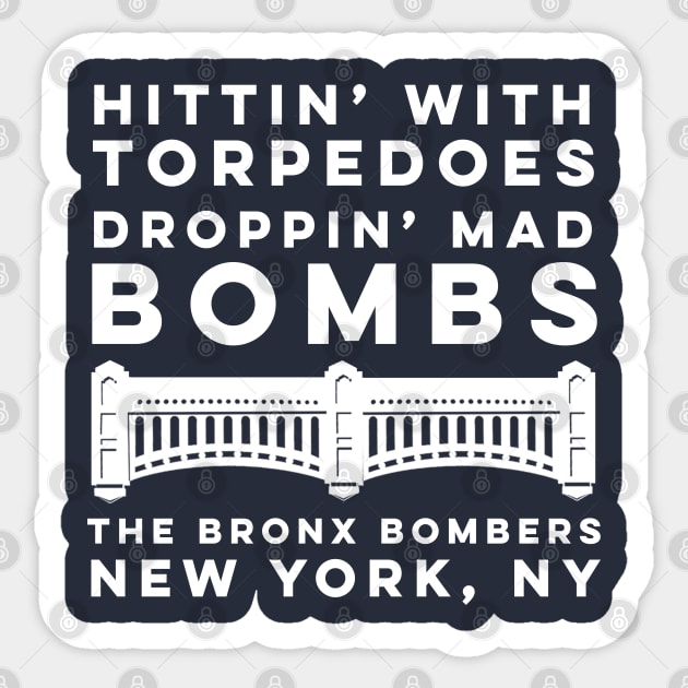 Hittin With Torpedoes - Torpedo Bat - Sticker | TeePublic