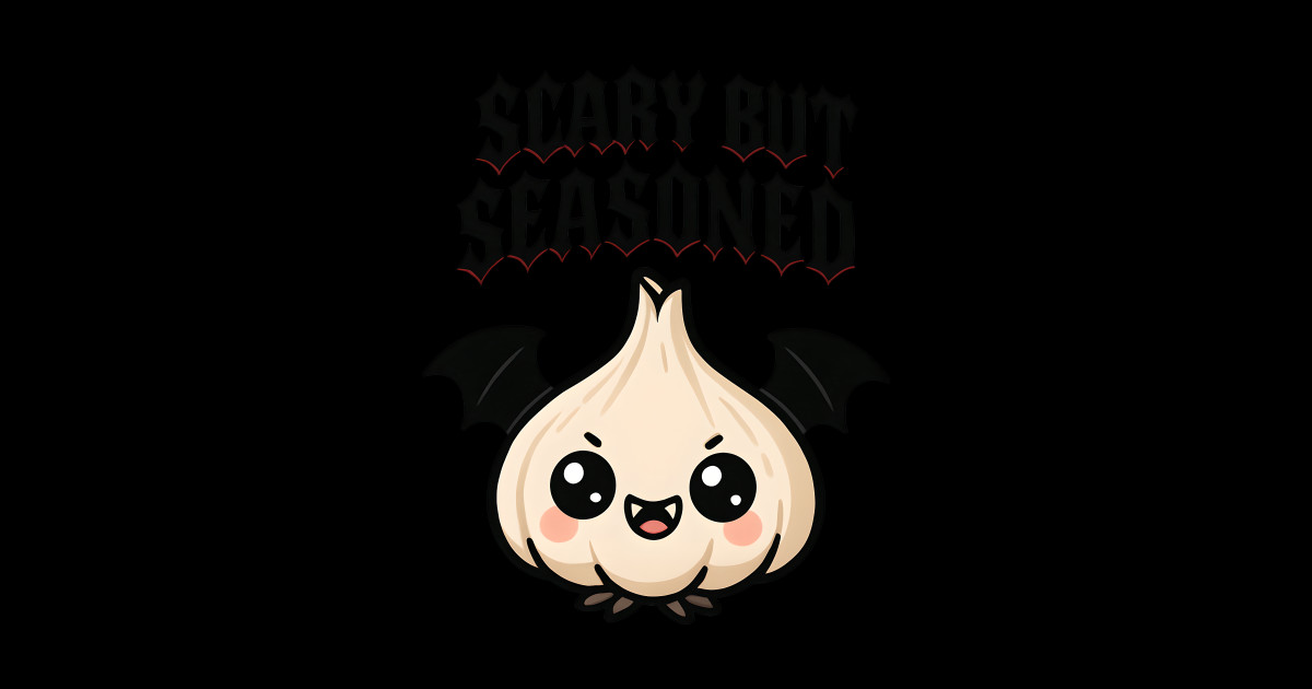 Scary but Seasoned – Kawaii Vampire Garlic - Vampire - Posters and Art ...