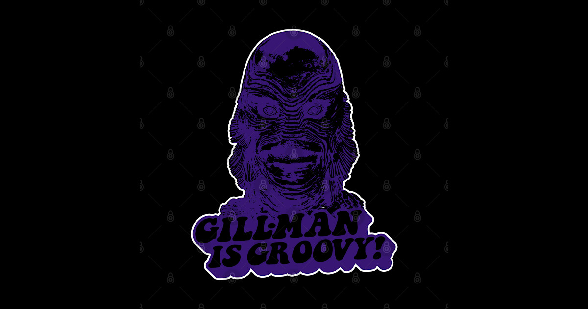 Gillman Creature from the Black Lagoon - Tie dye - Tie Dye Horror ...