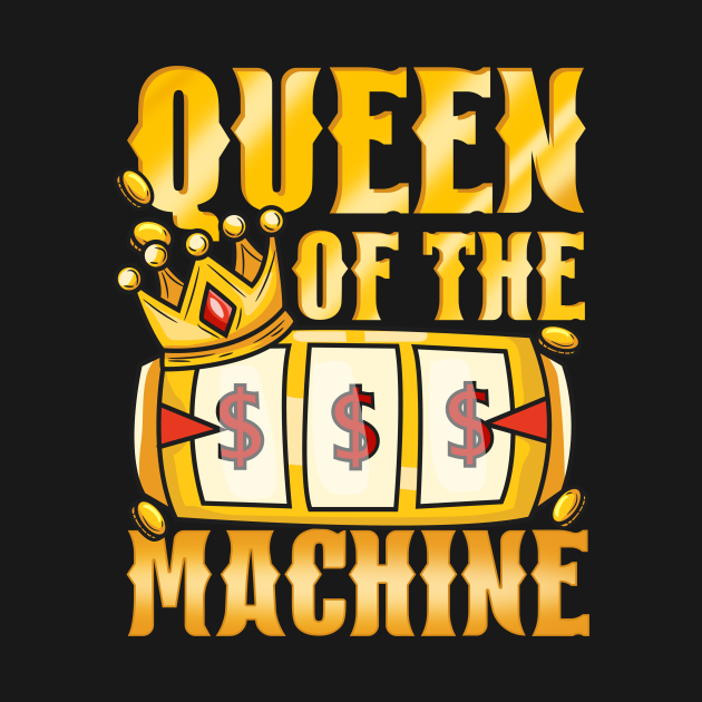 Womens Queen Of The Slot Machine product Vegas Casino Gambling ...