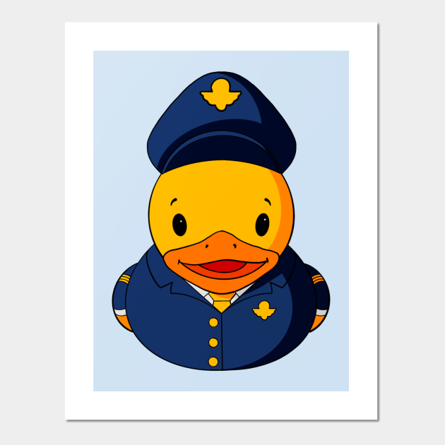 Male Pilot Rubber Duck - Rubber Duckie - Posters and Art Prints | TeePublic
