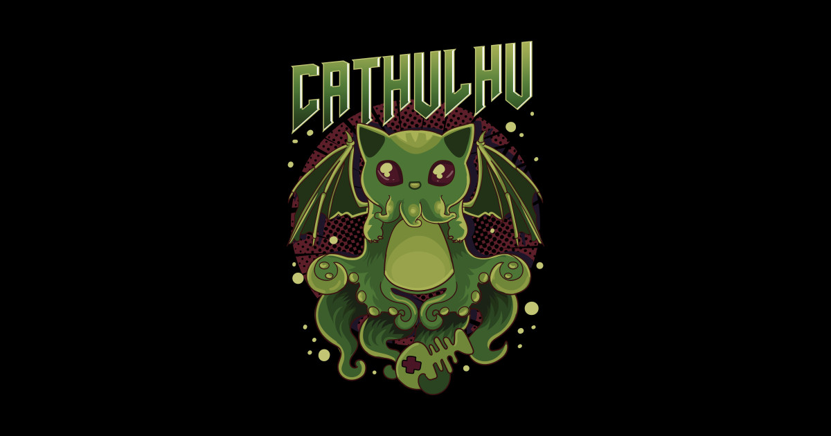 Cute & Funny Cathulhu Kawaii Cat Cthulhu - Cathulhu - Tapestry | TeePublic